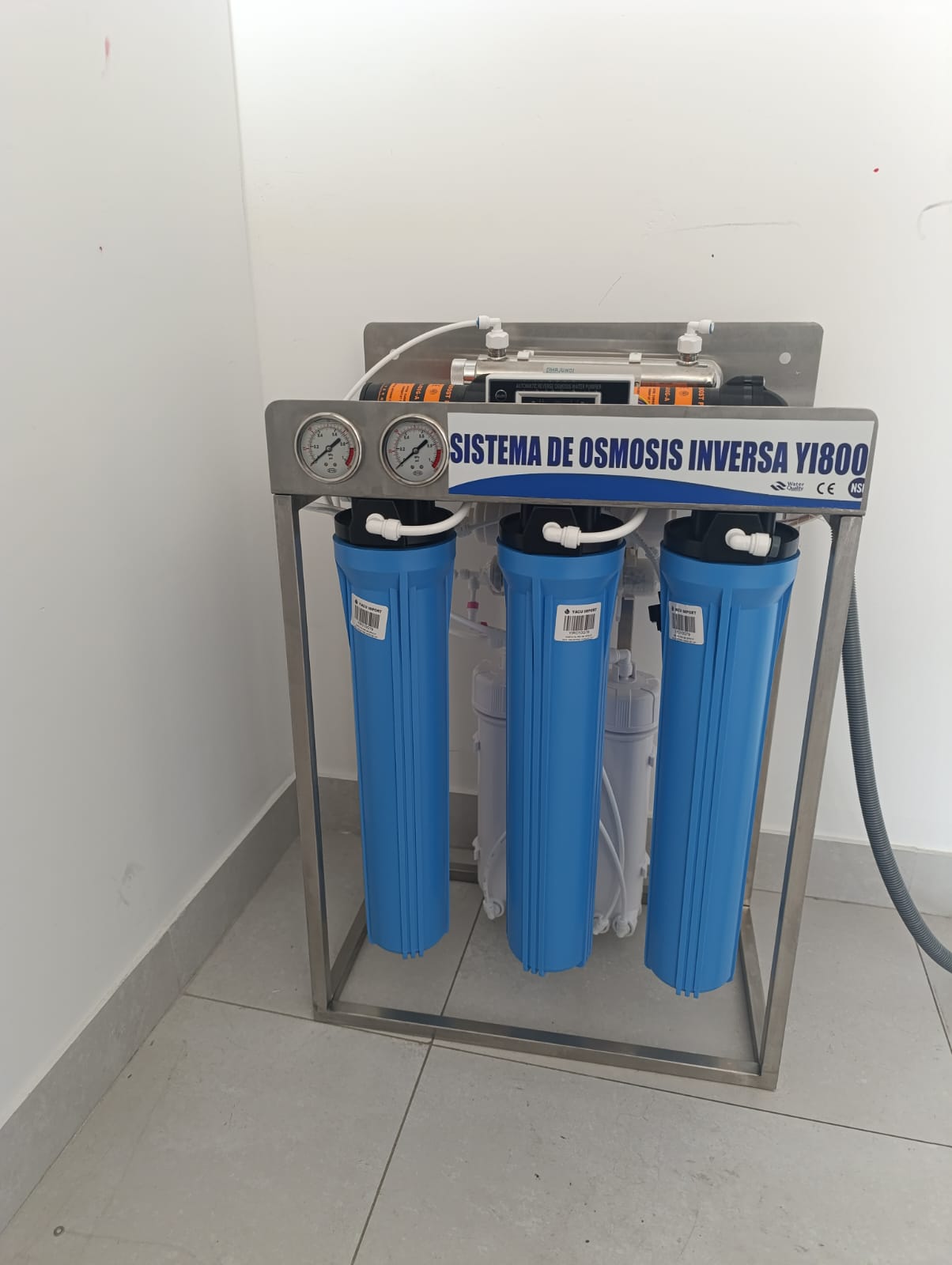 Planta semi industrial de osmosis Inversa de 800 GPD Computarizado con ...