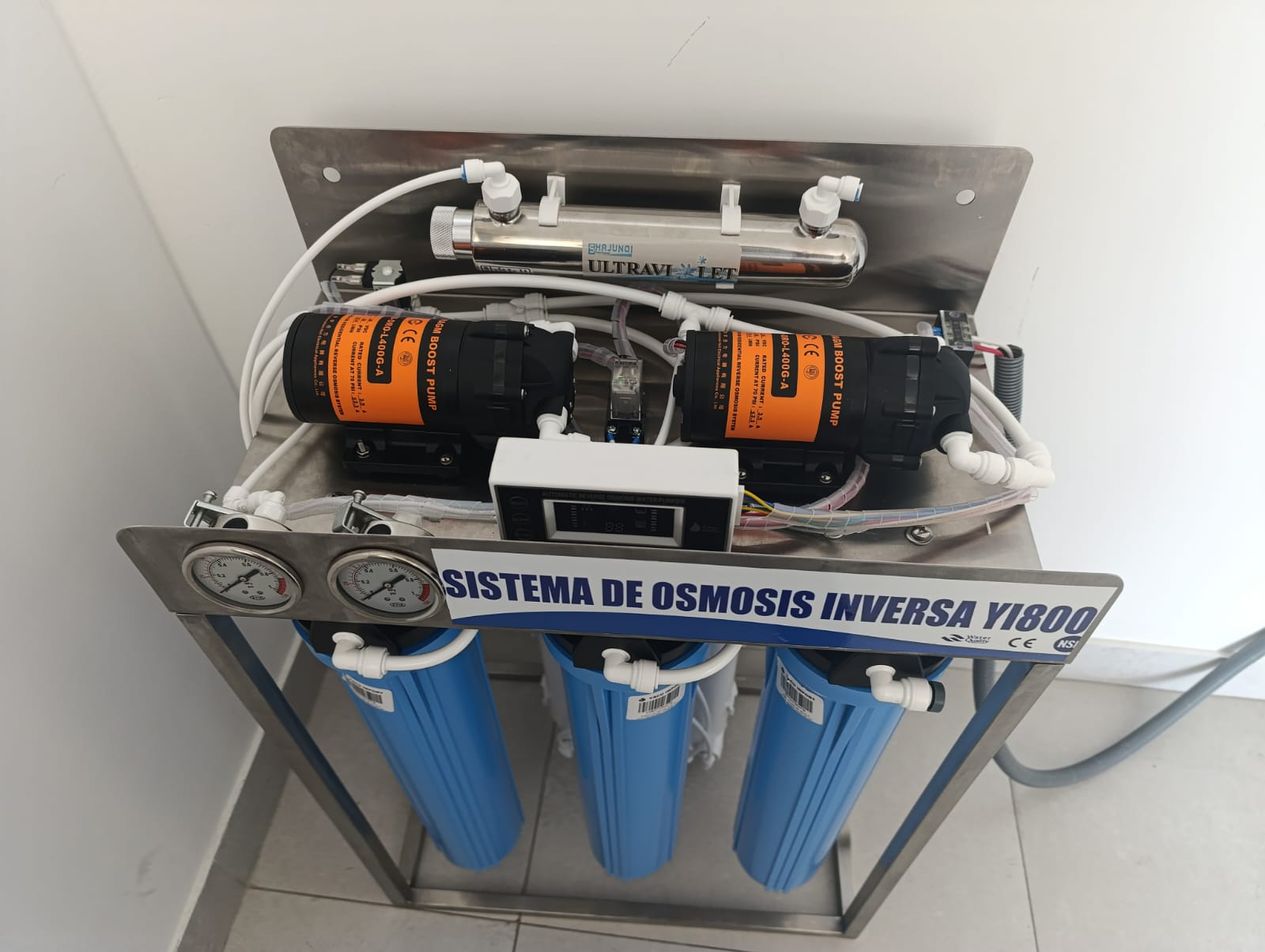 Planta semi industrial de osmosis Inversa de 800 GPD Computarizado con ...